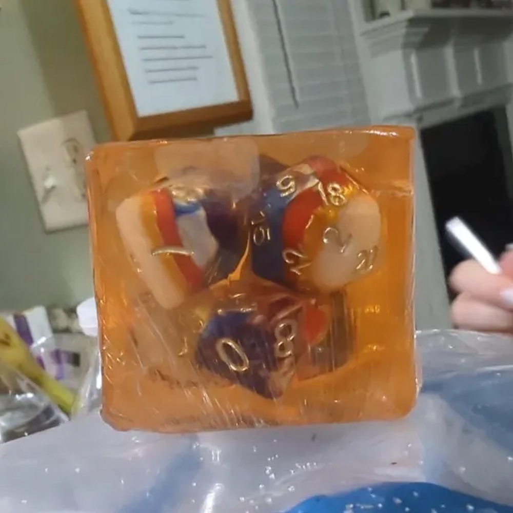 Dice Blind Box, Gel Dice Soap, Handmade with Mystery Dice, (1) Block (4 ...