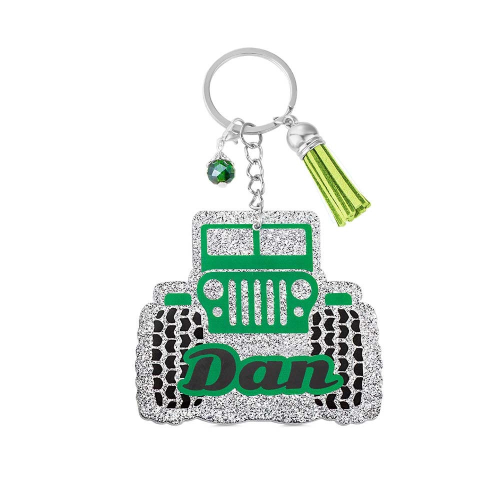 Personalized Jeep Key Chain Off Road Vehicle Keychain