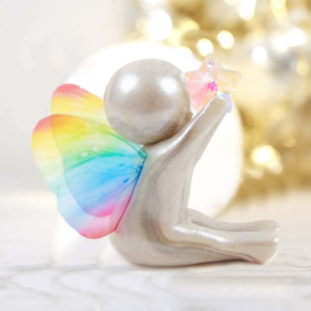 Sleeping Baby Memorial Sculpture with Butterfly or Angel Wings ...