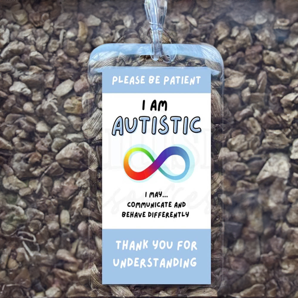 Personalized Autism Card for Communication, Autism Cards Lanyard ...