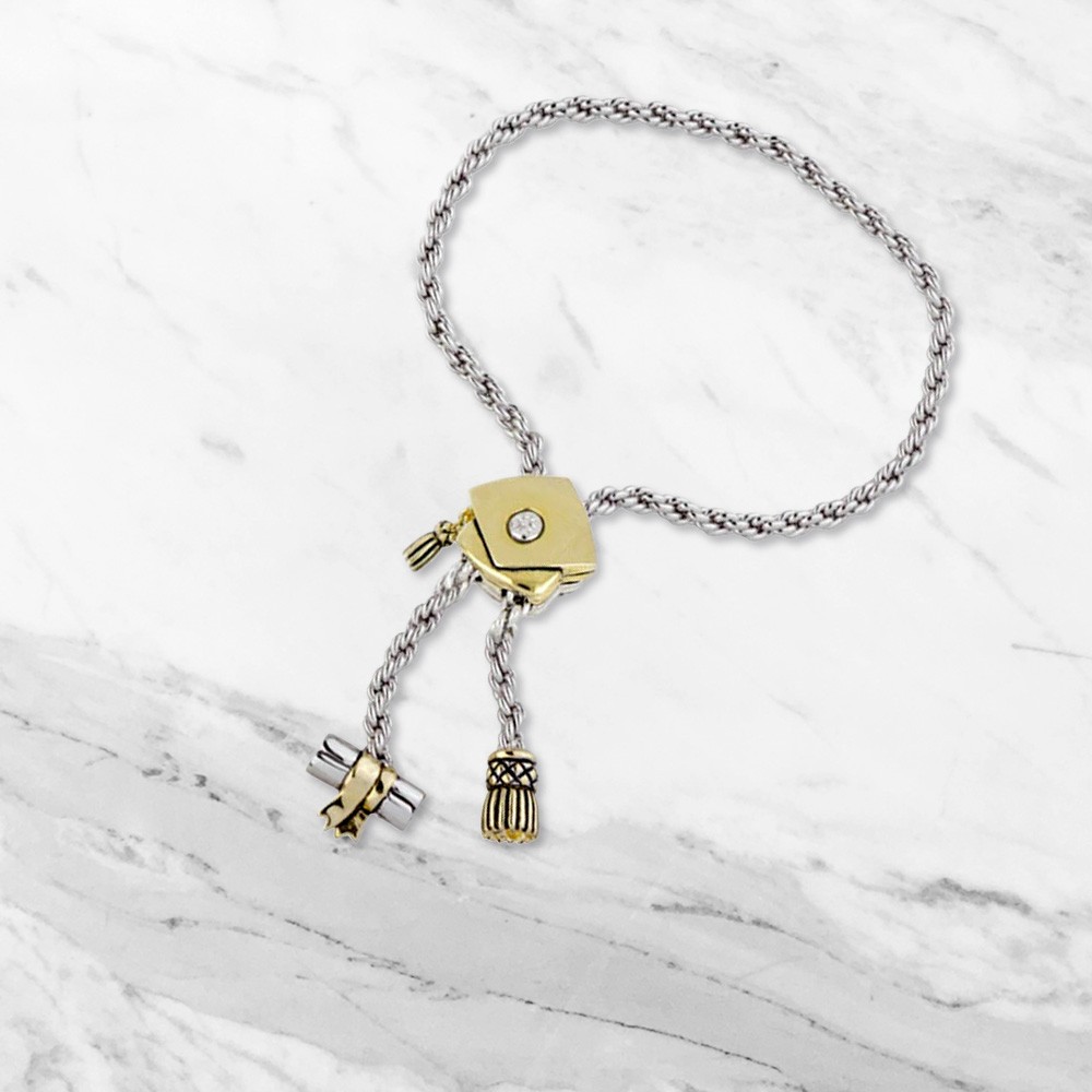 Celebration Graduation Cap Bolo Bracelet, Adjustable Bracelet, Bolo ...