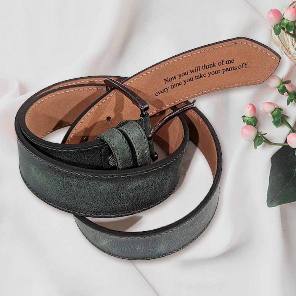 Custom Engraved Belts for Men, Personalized Leather Anniversary Gifts ...