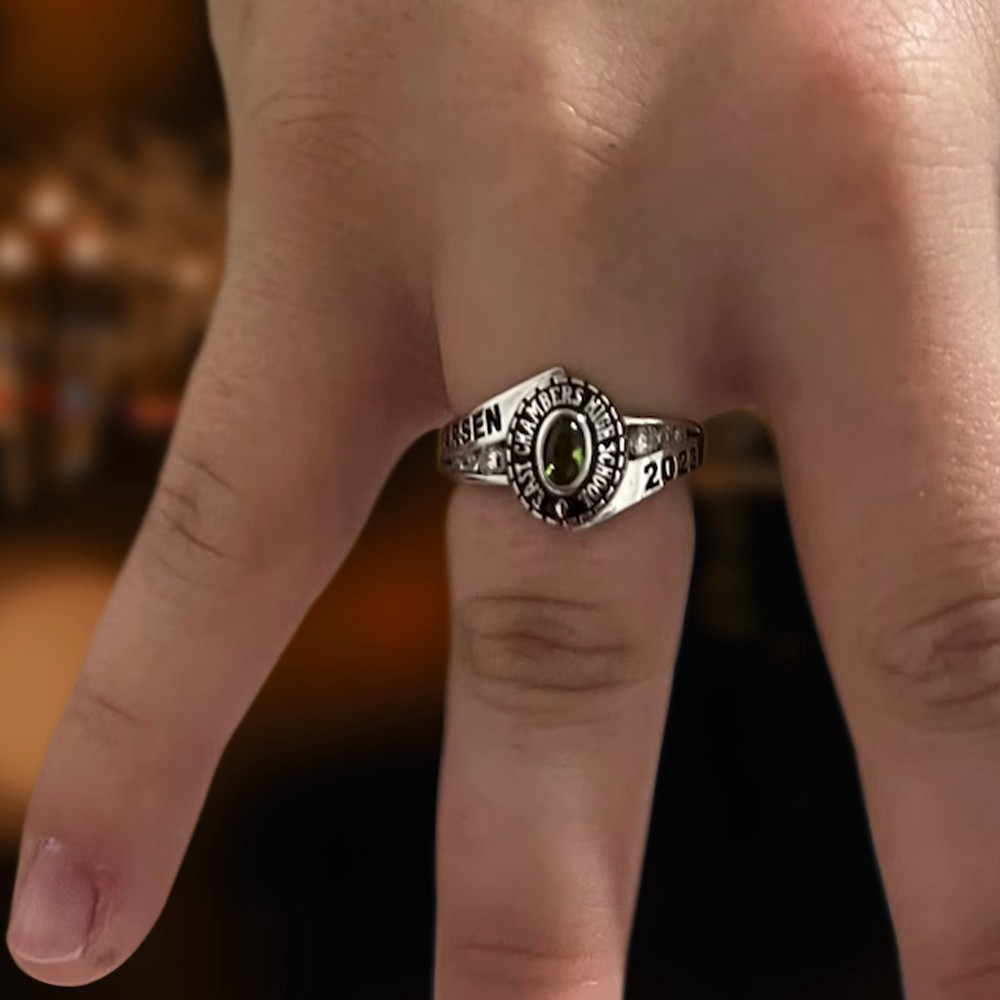 Custom School Class Ring, Jewelry for Woman, Sterling Silver High ...