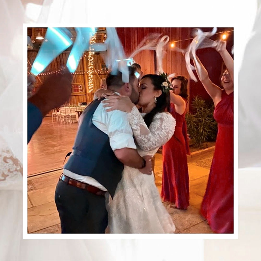 Custom Wedding Ribbon Wands with Lights, Wedding LED Ribbon Wands ...