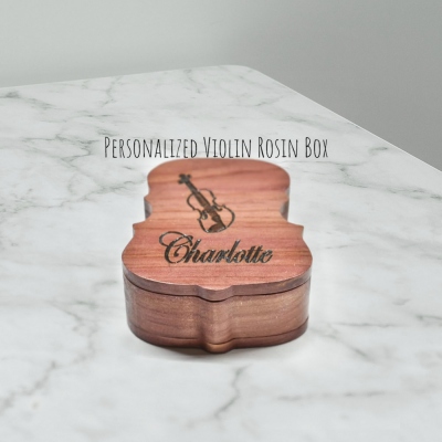Personalized Violin Rosin Box with Natural Rosin, Violin-shaped Resin ...