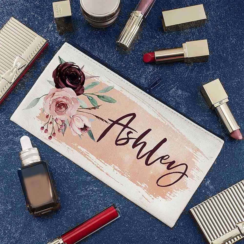 Personalized Makeup Bag for Women, Bridesmaid Proposal Gifts, Custom ...