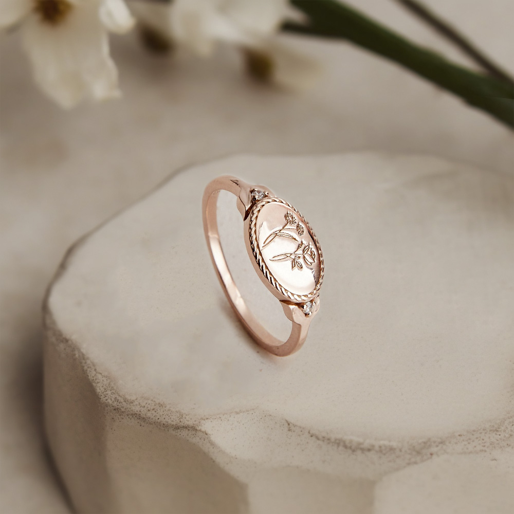 Custom Multiple Birth Flower Ring, Birth Month Flower Ring, Mother's ...