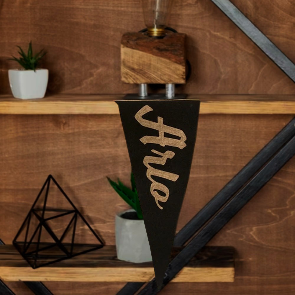 Custom Bold Name Pennant Flag, Classic Sports pennants, Team Spirits ...