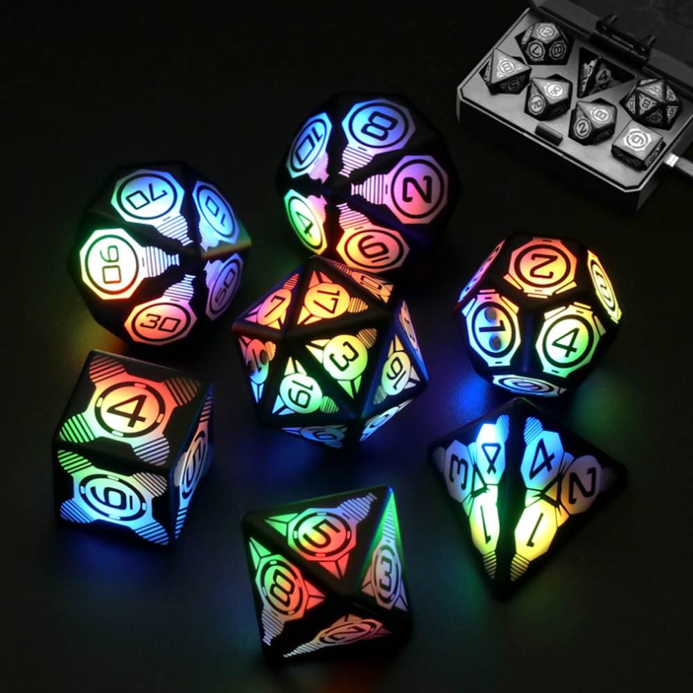 LED Flash Dice Set Electronic dice-Doldols