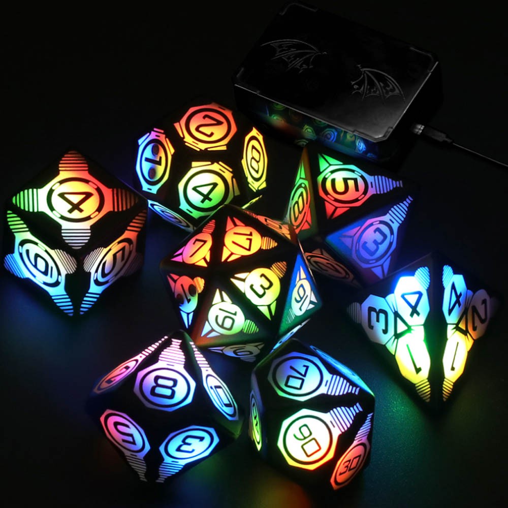 LED Flash Dice Set Electronic dice-Doldols
