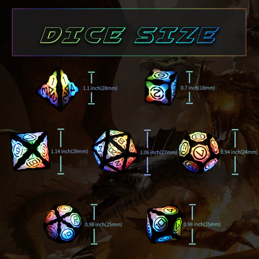 LED Flash Dice Set Electronic dice-Doldols LED Flash Dice Set Electronic dice-Doldols