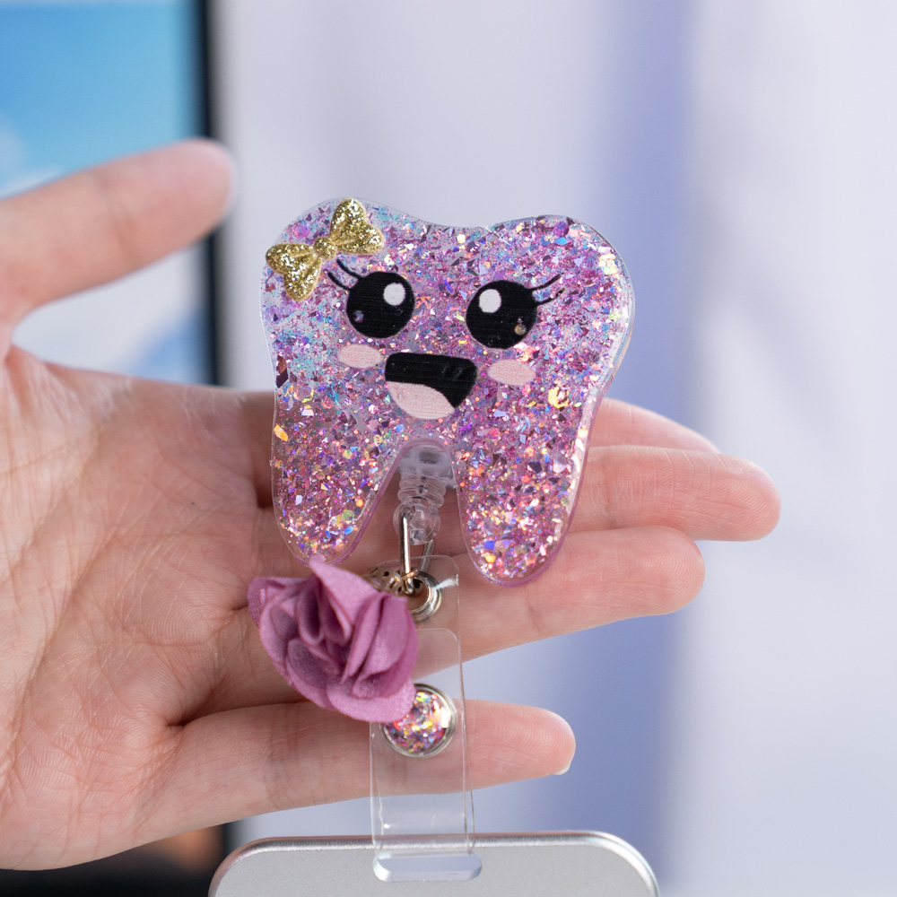 Personalized Dental Tooth Badge Reel