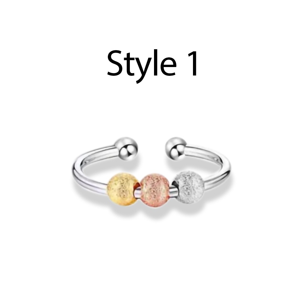 Kids Fidget Anxiety Ring, Adjustable Kids Anti-worry Bead Ring for ...