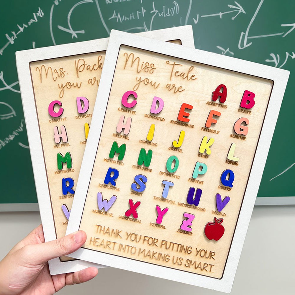 Personalized Alphabet Classroom Signs, Alphabet Ornament, Classroom ...