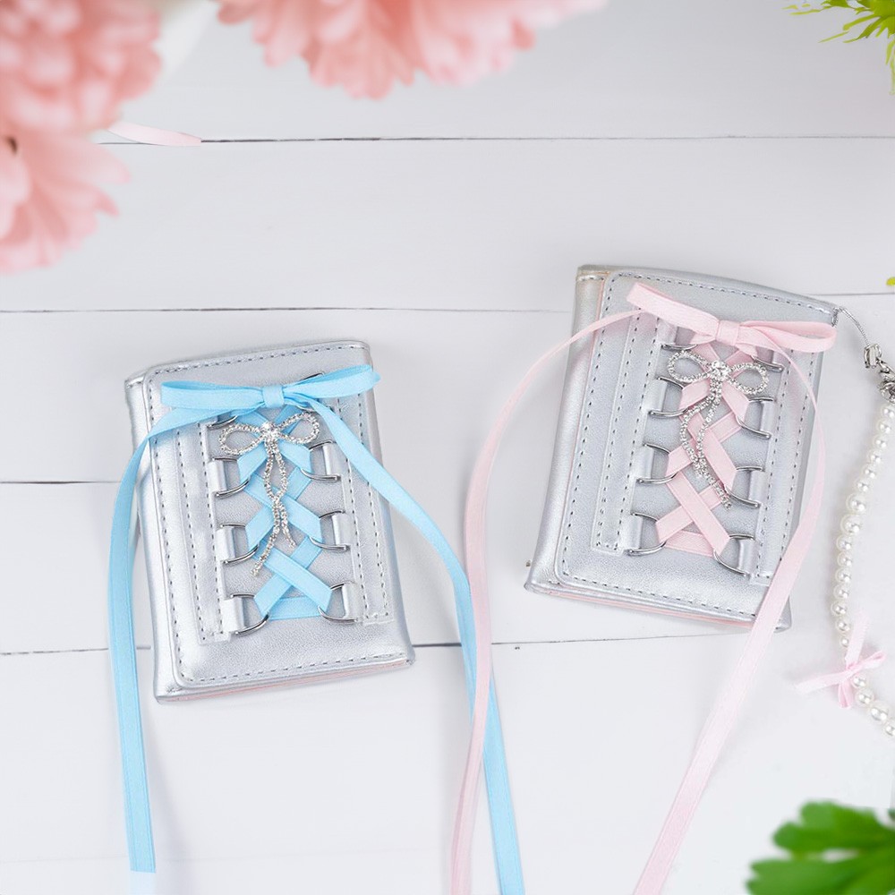 Personalized Ballet Ribbon Card Holder Wallet with Pearl Wristband ...