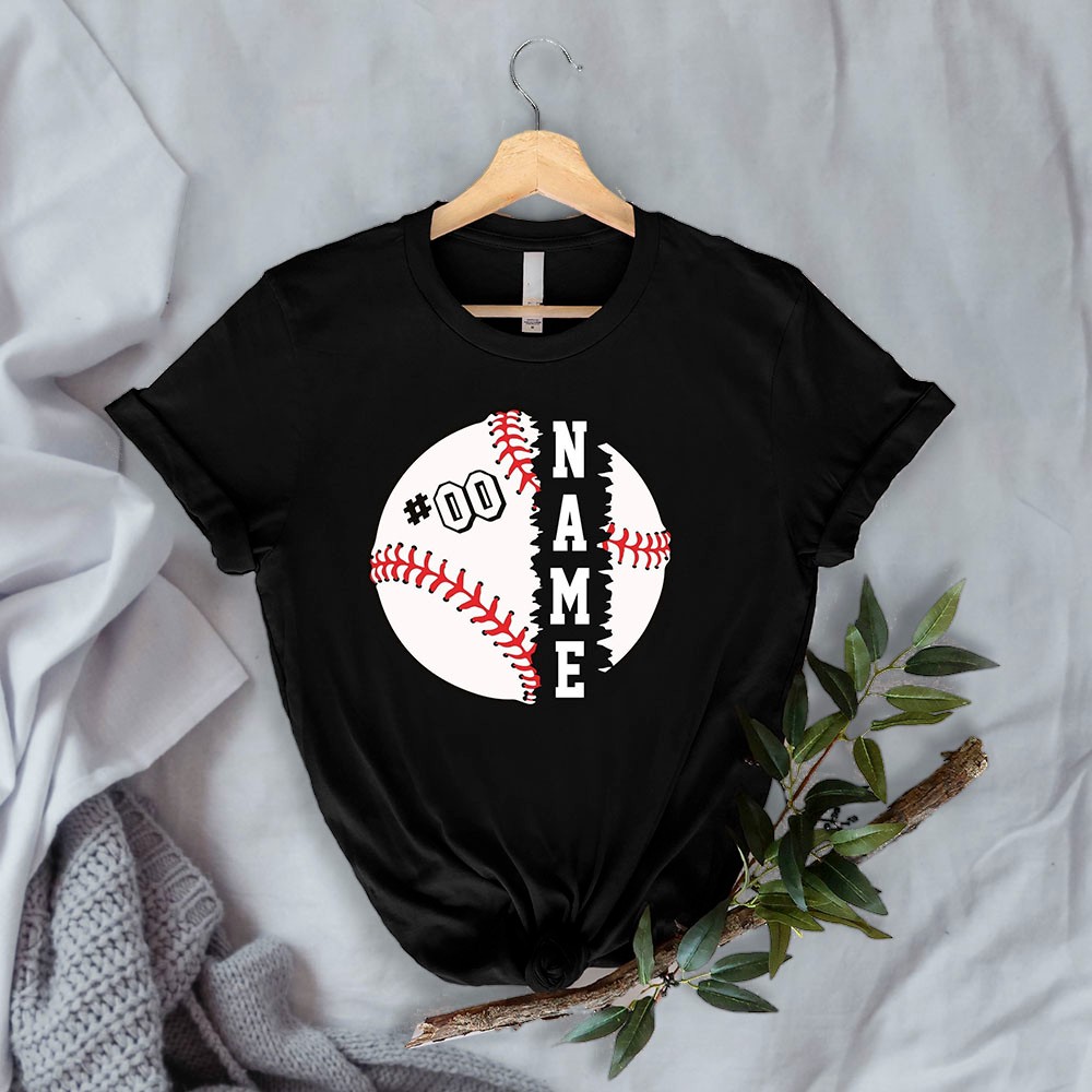 Custom Name Baseball Shirt Baseball Mom Dad Tee Baseball Team Name