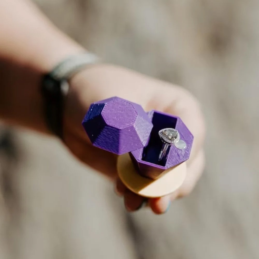 3D Printed Ring Pop Ring Box, Funny Ring Holder, Ring Bearer Box, Ring ...