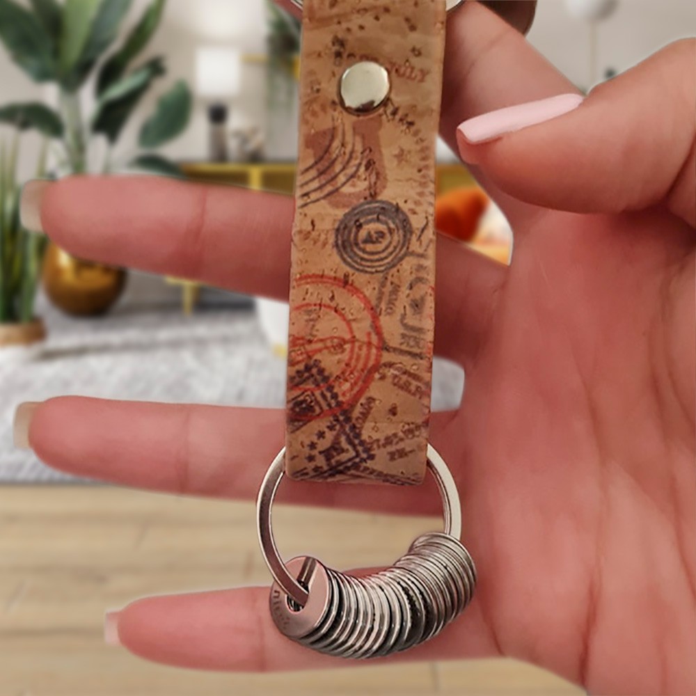 Custom Passport Keychain & Country Tokens Bundle, Vegan Leather ...