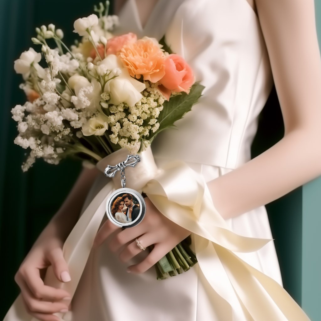 Custom Photo Wedding Lapel Pin, Picture Brooch for Groom, Bridal ...