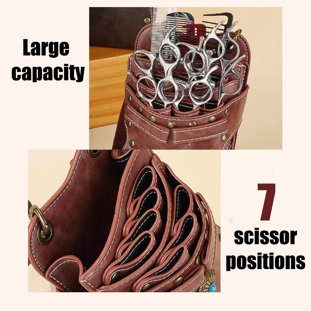 Custom Hairdressing Scissors Waist Bag, Hairdresser Tools Pouch with Belt, Gift for Barber ...