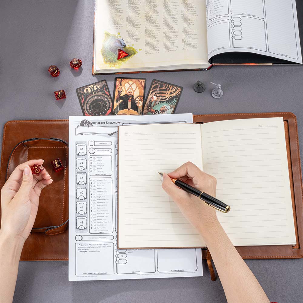Personalized Leather Multifunctional Dice and Character sheet Mat ...