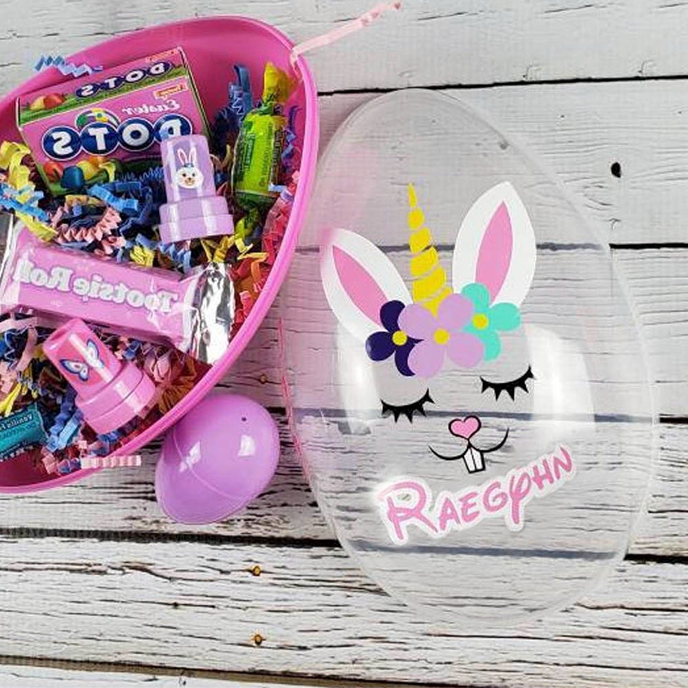 Personalized Name Unicorn Easter Egg, Custom Jumbo Egg, Easter Basket ...