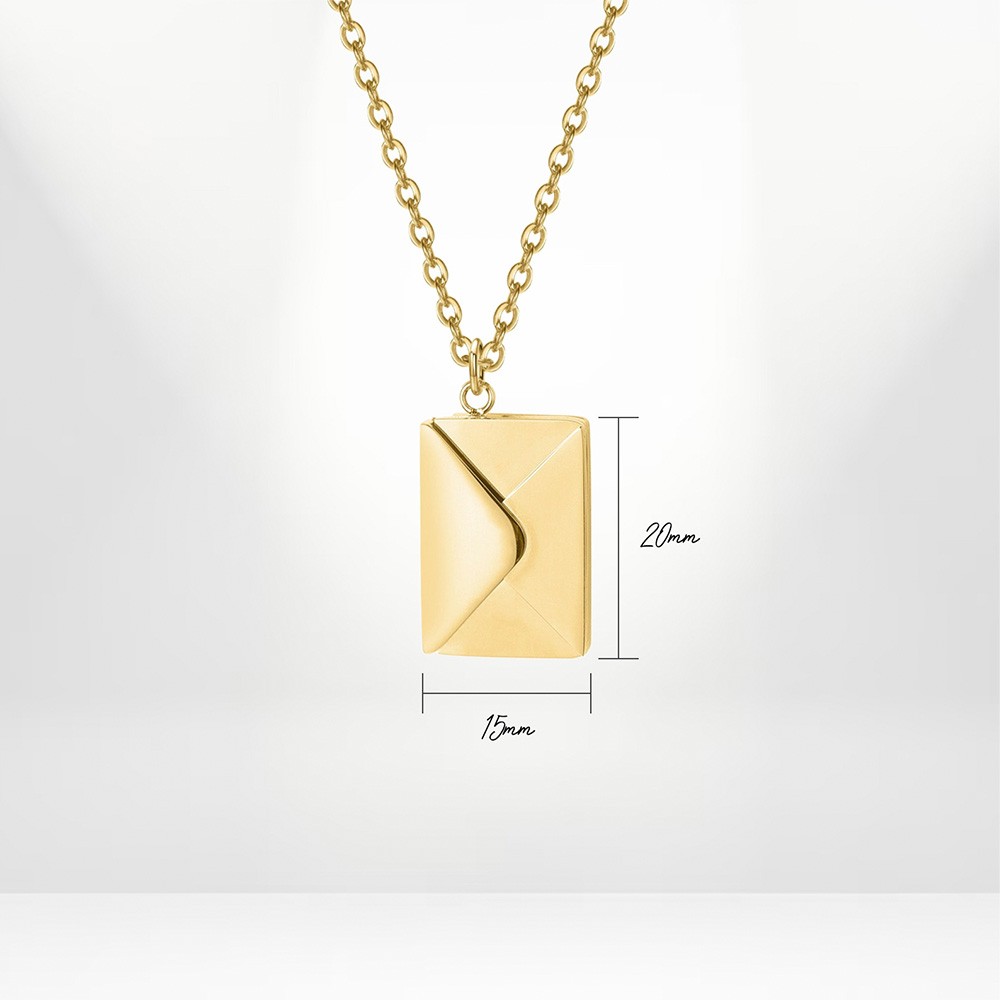 Personalized Name & Photo Envelope Necklace, Custom envelope locket ...