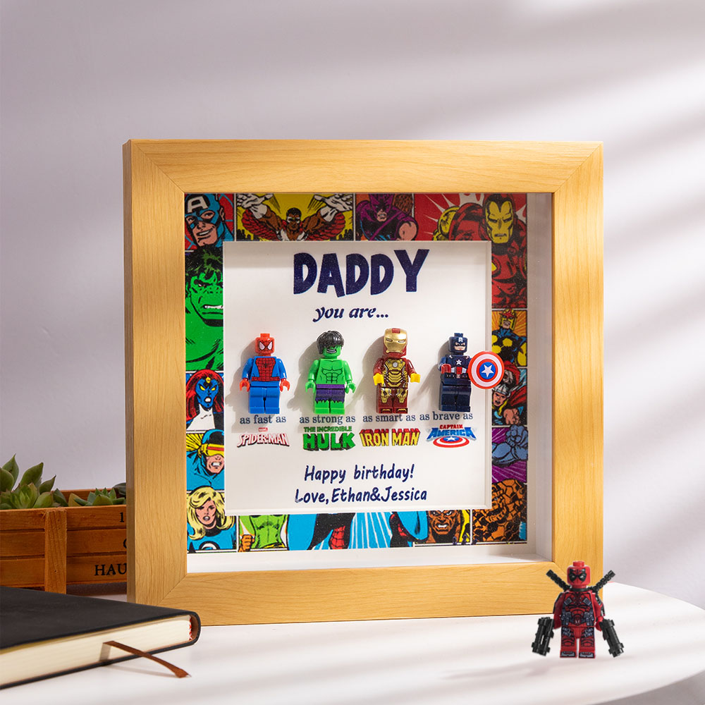 Customized "You Are My Superhero" Frame