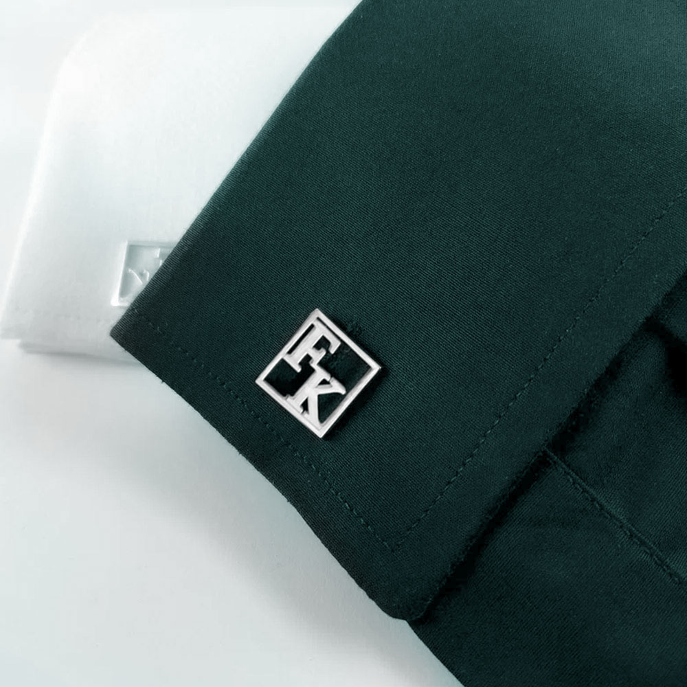 Personalized Minimalist Monogram Cufflinks, Initials Cufflinks ...