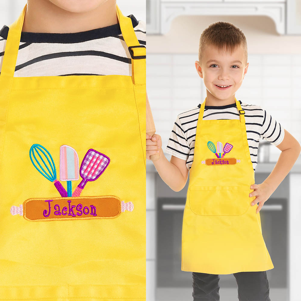 Personalized Child Apron with Pocket