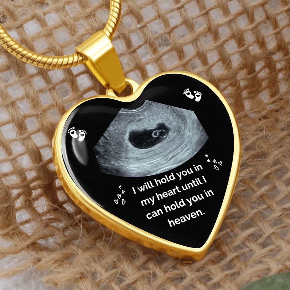 Custom Engraved Miscarriage Heart Necklace, Sterling Silver 925 Photo ...