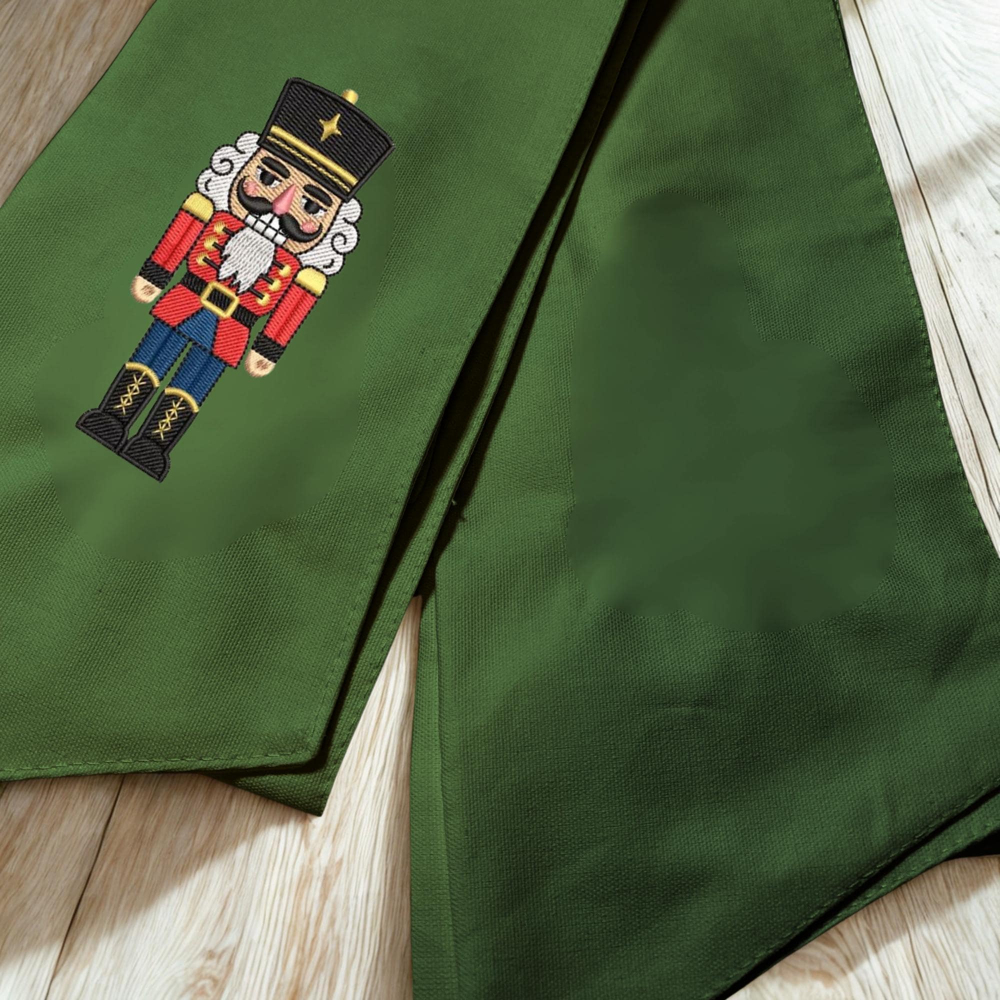 Embroidered Nutcracker with Custom Monogram Christmas Wreath Sash, 1 ...